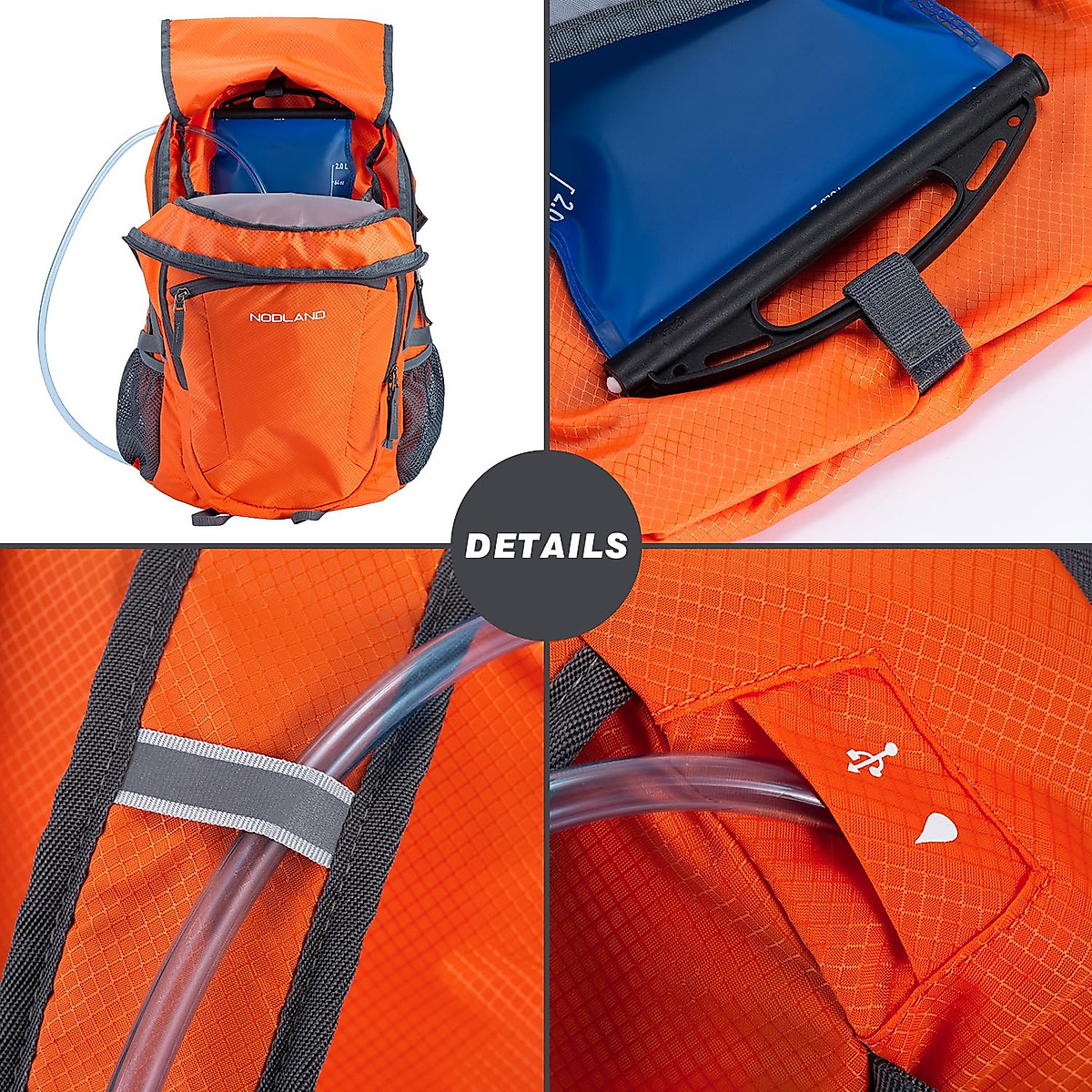 Sharkborough NODLAND Light Weight Packable Backpack Hiking 45L Foldable Water-Resistant Daypack Hydration Rucksack