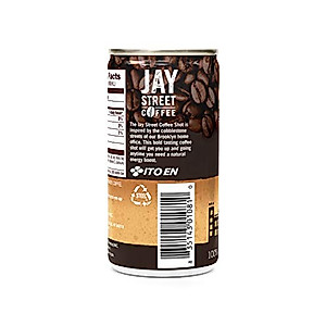Jay Street Coffee, Coffee Shot, Unsweetened Black, 6.4 Ounce (Pack of 20)