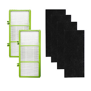 Replacement air purifier filter For Holmes AER1 HEPA Type Total Air Filter, Replacement Filters for HAPF30AT and HAP242-NUC (2 HEPA True Filter + 4 Booster Pre Filter)