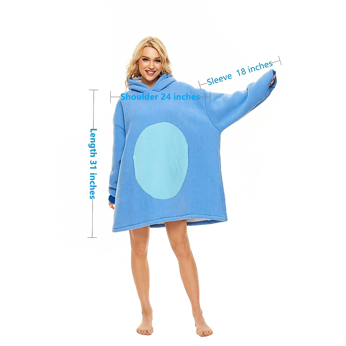 Cute Animals Blanket Onesie Hoodie Soft Warm Comfy Plush Halloween Costumes