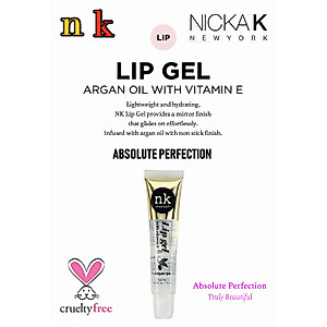 NICKA K NEW YORK 5 Flavors NK Hydrating Lip Gel Rosehip Argan Oil Mint Aloe Clear Moisturizing Clear Gloss