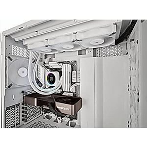 Corsair AF120 Elite, High-Performance 120mm PWM Fluid Dynamic Bearing Fan with AirGuide Technology (Low-Noise, Zero RPM Mode Support) Single Pack - White