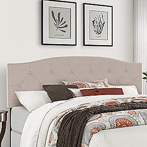 Hillsdale Provence Upholstered, King/Cal King Headboard Only, Light Beige