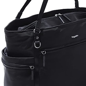 Baggallini Womens Voyage Essential Tote, Black, One Size US