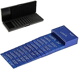 iGaging Setup Block Bar Gauge Precision Aluminum 15 Piece for Woodworking