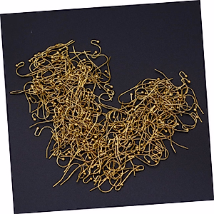 VILLCASE 400 pcs DIY Earrings Hook end Ear Wires Earring Hooks Fish Hook Earrings Earring Jewelry Findings Hook Earring Wires Hanging Hook Tool Hooks an Fittings peg Hooks Head