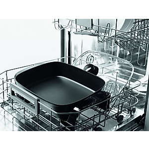 De'Longhi Electric Skillet with Tempered Glass Lid, 16" X 12", Black