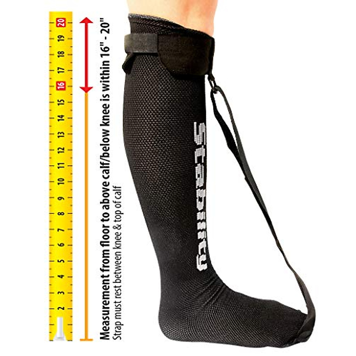 StrictlyStability Single Strap Night Sock for Plantar Fasciitis and Achilles Tendonitis (Regular)
