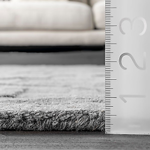 nuLOOM Hand Woven Ambrose Accent Rug, 3x5, Grey