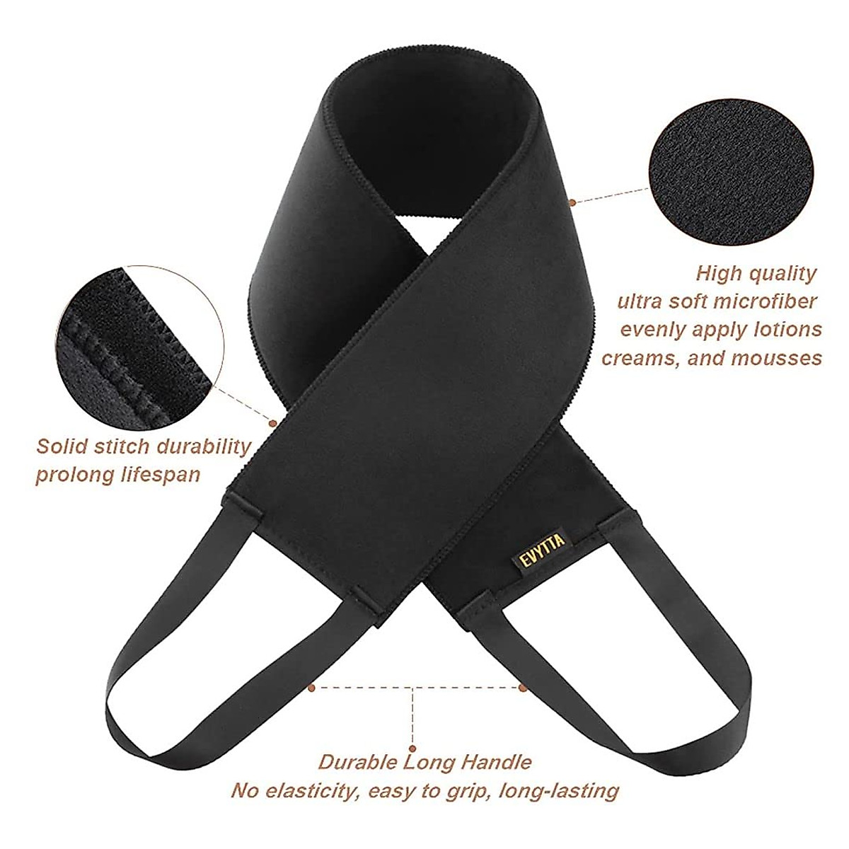 Self Tanning Mitt Applicator - EVYTTA 3 Set Self Tanner Mitt Applicator with Tanning Glove for Self Tan, Back Applicator, Mini Tanning Mitts Self Tanner Mit, Self Tan Mitt Applicator, Self Tan Mit