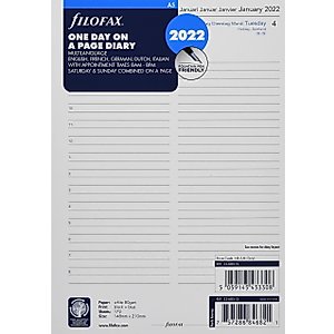 FILOFAX A5 Day PER Page 5 Language APPOI,White