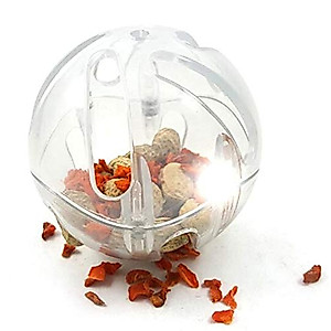 LIANCHI Parrot Creative Foraging Systems Foraging Ball- Bird Intelligence Growth Cage Acrylic Box Toys (A)