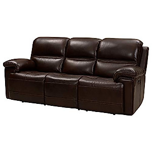 Barcalounger Sedrick Power Reclining Sofa With Power Head Rests, El Paso Walnut