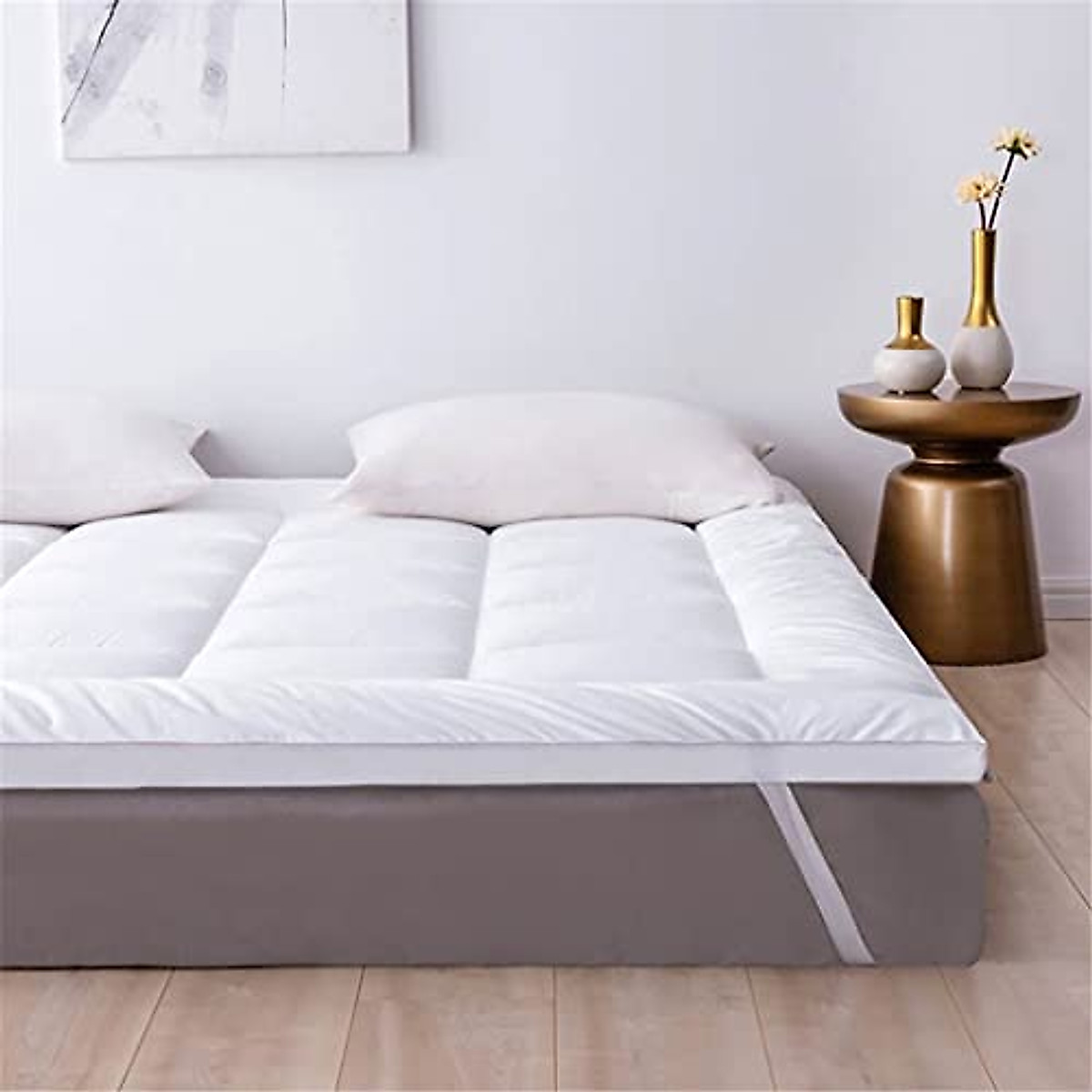 ZPZFDC Hotel Down Velvet Mattresses Thicken Keep Warm Tatami Foldable Mattress Help Sleep King Queen Size (Color : OneColor, Size : 150x200cm(59x79in))