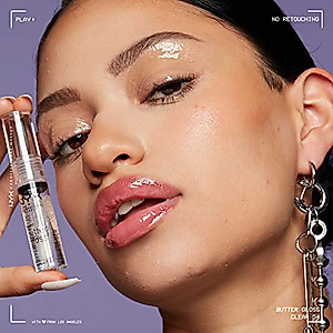 NYX PROFESSIONAL MAKEUP Slim Lip Pencil (Peakaboo Neutral) + Butter Gloss (Sugar Glass, Clear), 3-Pack Bundle