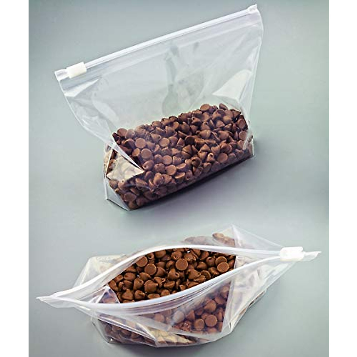 [4"X6" Inches 100 Pk] Heavy Weight Storage Freezer Slider Bags 4"X6" Storage Quality Sandwich Bags for Food Home Office Clothing & All Purpose Needs 100 Ct 3 Mil Thick