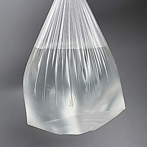 4 Gallon Small Trash Bags Bathroom Garbage Bags Clear Plastic Wastebasket Can Liners for Home and Office Bins,White degradable environmental protection bag,Thickening,100 Count