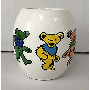 Bioworld Grateful Dead Dancing Bears 18 oz Oval Ceramic mug