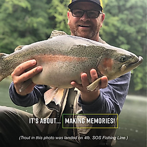 Trout Magnet Leland's Lures S.O.S. Fishing Line, Fishing Equipment and Accesories, 350 yd, 4 lb Test, (87665)