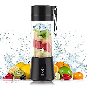 Personal Blender (Black) | USB type-C | Rechargeable Personal Portable Smoothie Blender