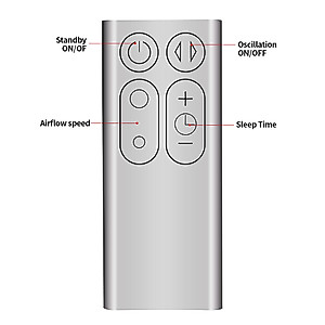 New 965824-06 965824-07 Replacement Remote Control for Dyson Fan AM11 TP01 TP00 - Silver, Without Magnetic Function