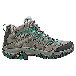 Merrell Women's J035850 Moab 3 MID WP Waterproof Hiking Shoe, Granite/Marine, 7.5 M