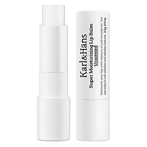 Karl&Hans Super Moisturizing Lip Balm - Unscented with Coconut & Avocado Oil for Lip Repair and Care, Soothes and Hydrates Dry Lips with Natural and Nourishing Formula - 1 Count