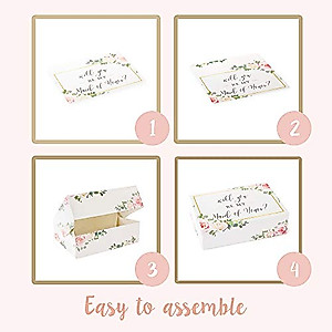 Maid of Honor Proposal Box | 1 pack | Maid of Honor Box | Maid of Honor Proposal Gift | Floral Design