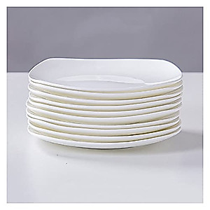 Dishes Plates Ceramic Dinner Plate Set 8 Inch 10 Inch Dishes Set for Salad Pasta Dessert Plates and Appetizer Microwave Oven Dishwasher Safe (Set of 4,6,10) Home dining plate ( Color : C , Size : 6.5I