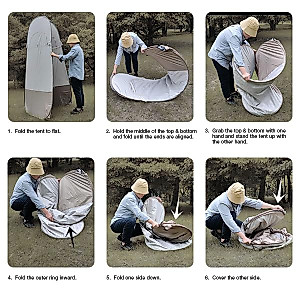 TRIPTIPS Pop Up Shower Tent with Floor Changing Tent with Mesh Window Camping Shower Tent 6.9 FT Privacy Tent for Portable Toilet Outdoor Portable Dressing Room, Removable Rain Cover/UPF 50+ (Camo)