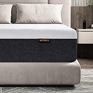 MICOOLS King Mattress,10 Inch Deluxe Comfort Memory Foam Mattress,CertiPUR-US, Multi-Layered Foam,Supporting Body Weight,Comfort and Relieve Pressure (King（80 x 76 x 10 Inch）)