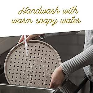 Ultra Cuisine Perforated Pizza Pan with Holes Nonstick Pizza Pan for Oven - Round Pizza Pans - Large Pizza Pan with Holes - Pizza Baking Pan Pizza Pan for Oven - Carbon Pizza Metal Pan 13in (2-pk)