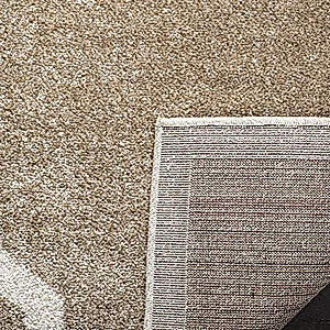 SAFAVIEH Amherst Collection 4' x 6' Wheat / Beige AMT421S Moroccan Trellis Non-Shedding Living Room Bedroom Accent Rug