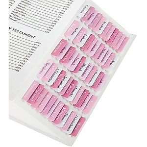 Bible Tabs for Women and Girls,Bible Study Journaling Supplies,Old and New Testament Bible Book Index Tabs for Christian Gift