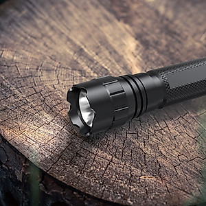 Feyachi FL14-MB Tactical Flashlight 1200 Lumen Matte Black LED Weapon Light with mLok Flashlight Mount and Pressure Switch Included