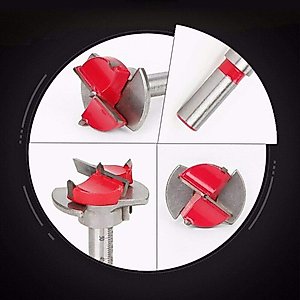 BE-TOOL Hinge Boring Drill Bits, Forstner Drill Bit Alloy,Sharp Woodworking Hinge Hole Cutter With Depth Stop For Woodwork Perforated（∅20mm）