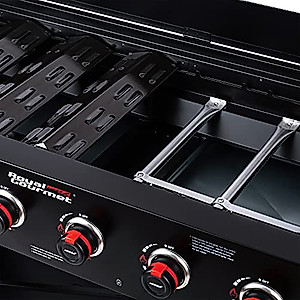 Royal Gourmet GB8003 Flat Top Grills Outdoor Cooking Propane Gas Grill and Griddle Combo, Outdoor Party or Backyard BBQ, Black