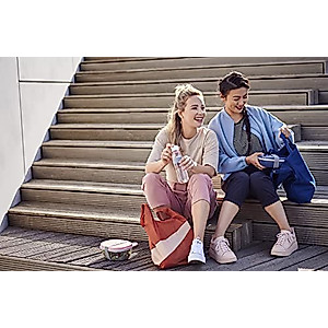 MEPAL, Duo-Salad Box with 2 Compartments for Food Storage, Plus a Detachable Mini Box, Portable, BPA Free, Nordic White, Holds 1900ml|64.2oz, 1 Count