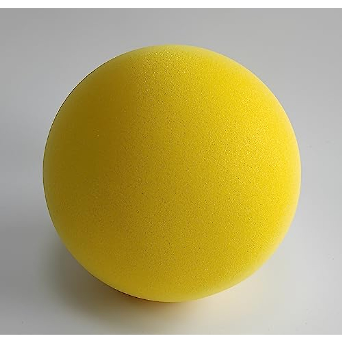 Ganjiang 7Inches Uncoated Silent Foam Ball, Indoor &Outdoor Sponge Ball Playground Ball Dodge Ball Yellow Color