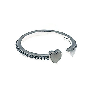 Pandora Hearts of Love Ring, Silver Enamel 191045EN23-48 EU 4.5 US