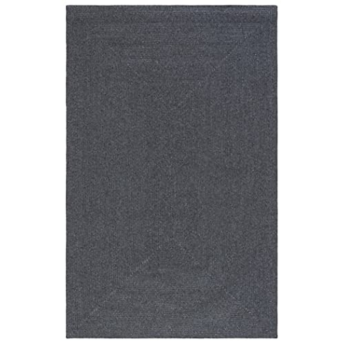 SAFAVIEH Braided Collection Area Rug - 9' x 12', Black, Handmade Farmhouse, Ideal for High Traffic Areas in Living Room, Bedroom (BRA201Z)