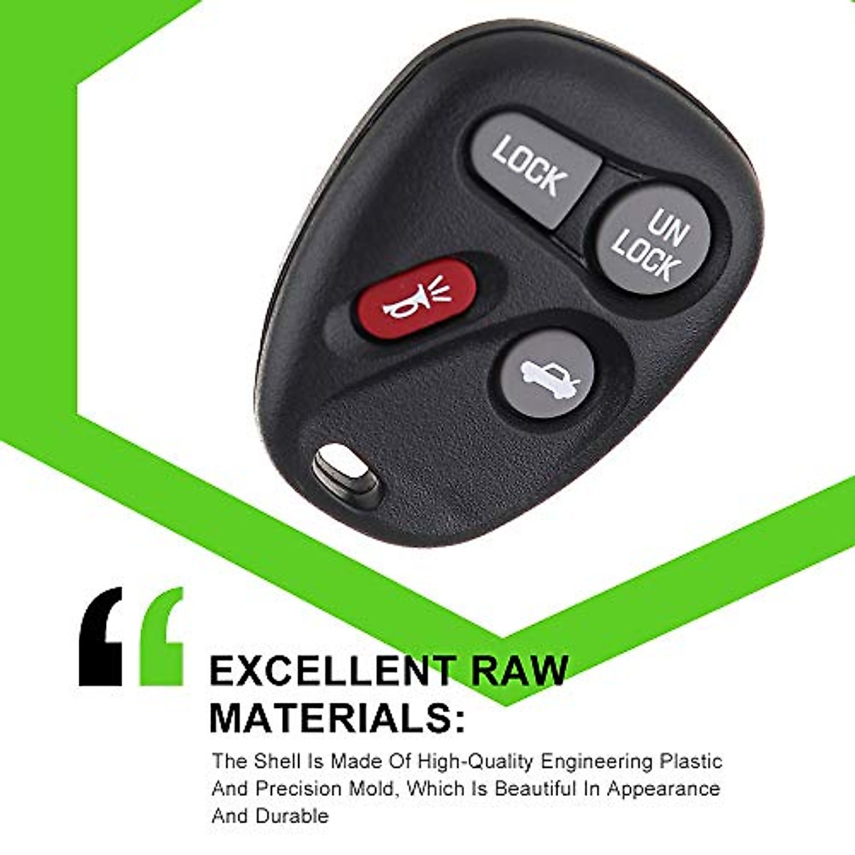 SCITOO Keyless Entry Option Replacement for 4 Buttons 1998-2001 for Chevy for Blazer for S10 for GMC Sierra 2500 Sonoma Yukon for Oldsmobile Bravada 1PC FCC 16245100