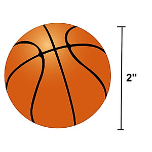 Muka 250 PCS 2" Basketball Stickers, Standard Permanent Self-Adhesive Stickers, Sports Party Supplies