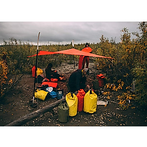 KAMMOK Kuhli Ultralight | Versatile Weather Shelter, (Waterproof, Durable, Portable, Camping Tarp, Hammock Tarp, Rain Cover), Crater Gray