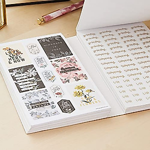 The Happy Planner Sticker Pack for Calendars, Journals and Projects –Multi-Color, Easy Peel – Scrapbook Accessories – Flowers Notes & Boxes Theme – 100 Sheets, 3130 Stickers Total
