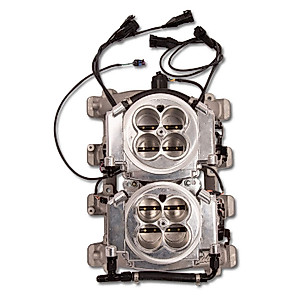 NEW HOLLEY SELF-TUNING SNIPER EFI 4150 2X4 THROTTLE BODY FUEL INJECTION SYSTEM,POLISHED,1600 CFM,1250 HP,COMPATIBLE WITH 4150 4 BBL SQUARE BORE FLANGES