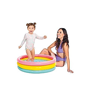 Intex Sunset Glow Baby Pool (34in x 10 in), Beige