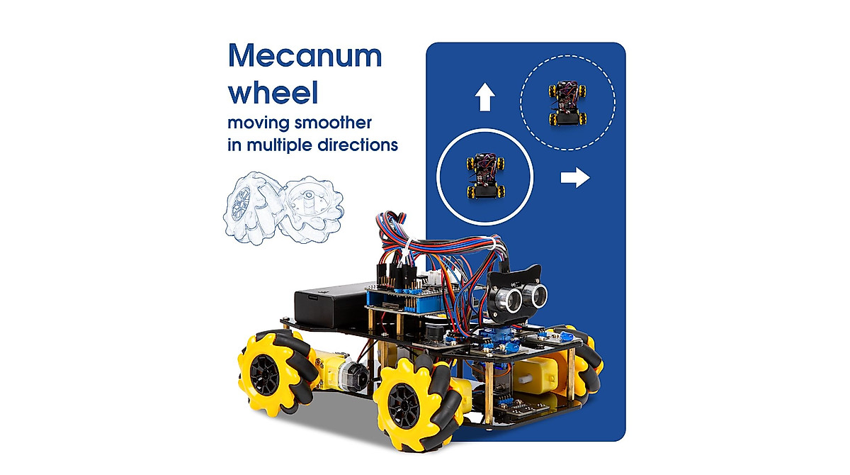 ACEBOTT Smart Robot Car Kit - Learn STEM Coding Easily