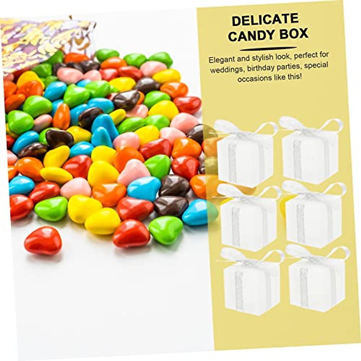 Didiseaon 1 Set candy box plastic to go containers clear cake containers plastic containers macaron candy gift cube cookie pvc portable candy container candy accessory package accessory mini