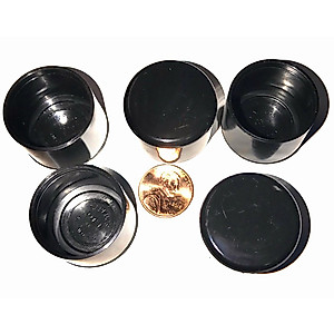 (Pack of 4) Caplugs Finishing Cap for Round Tubing and Rods, Plastic, Cap ID 1.0", Length 0.85", COF-1 by SBD